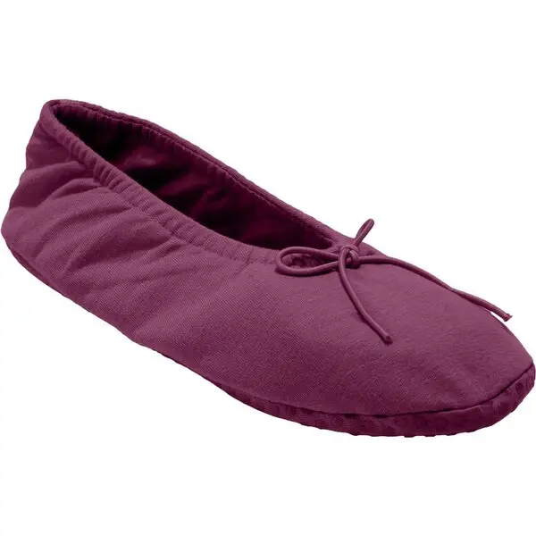 COMFORTVIEW The Ana Ballerina Slipper - Deep Claret