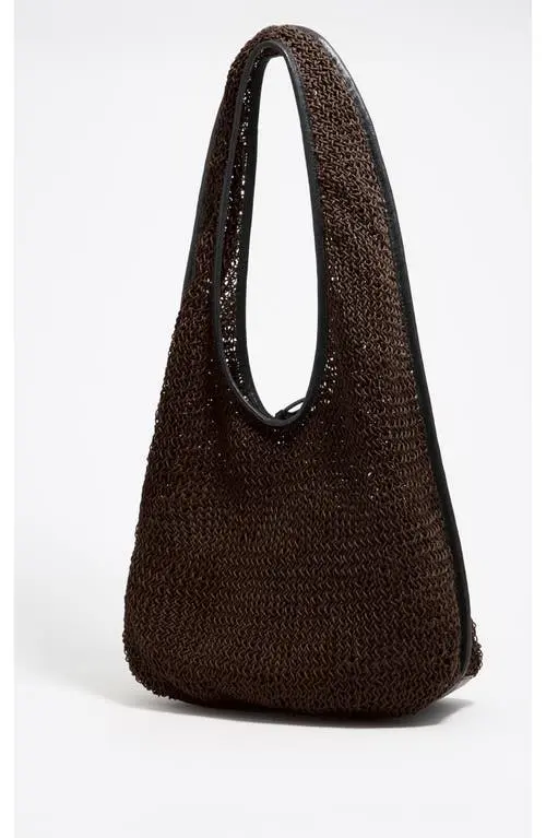 Bimba Y Lola Plaited Paper Shoulder Bag