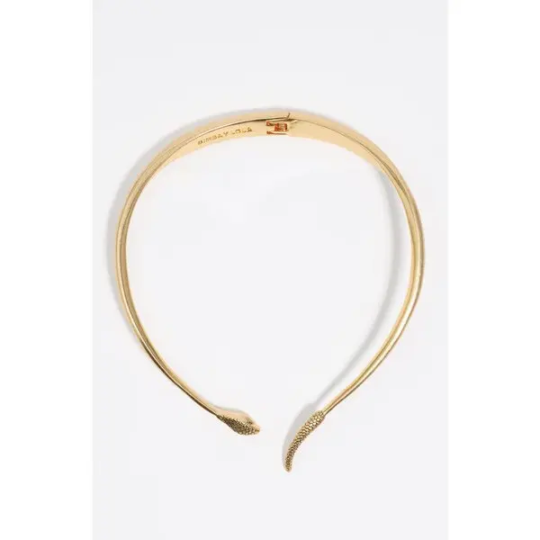 Bimba Y Lola Rigid Snake Necklace - Gold