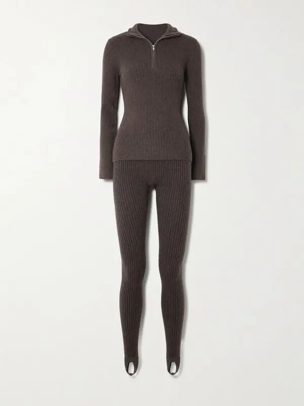 Arch4 Ella Ribbed Cashmere Ski Set