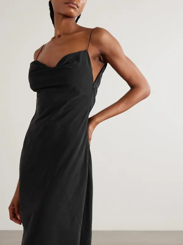 champagne silk dress Danijela Pearl Back Slip Dress Champagne main image 1