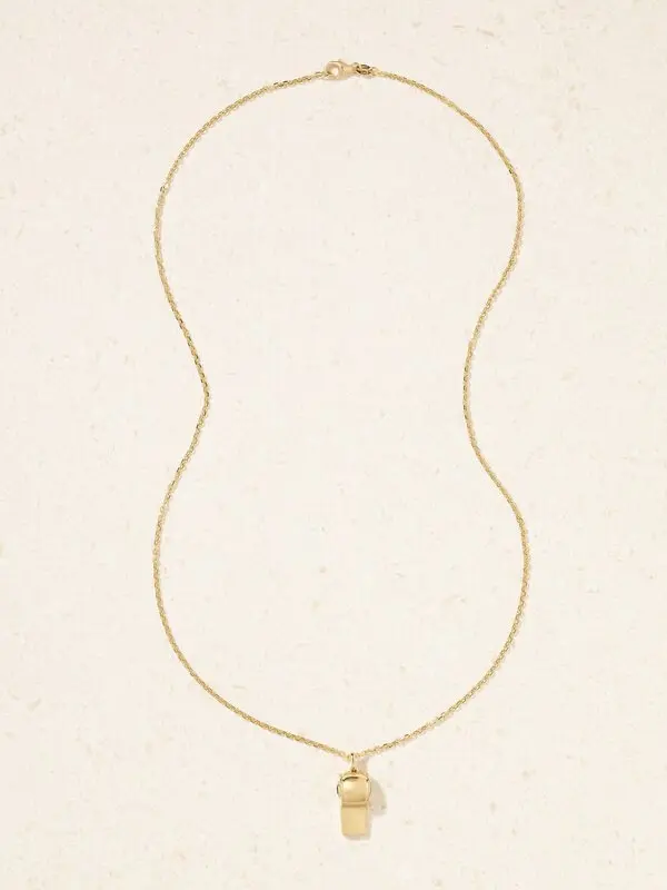 ANITA KO Baby Whistle 18-karat Emerald Necklace