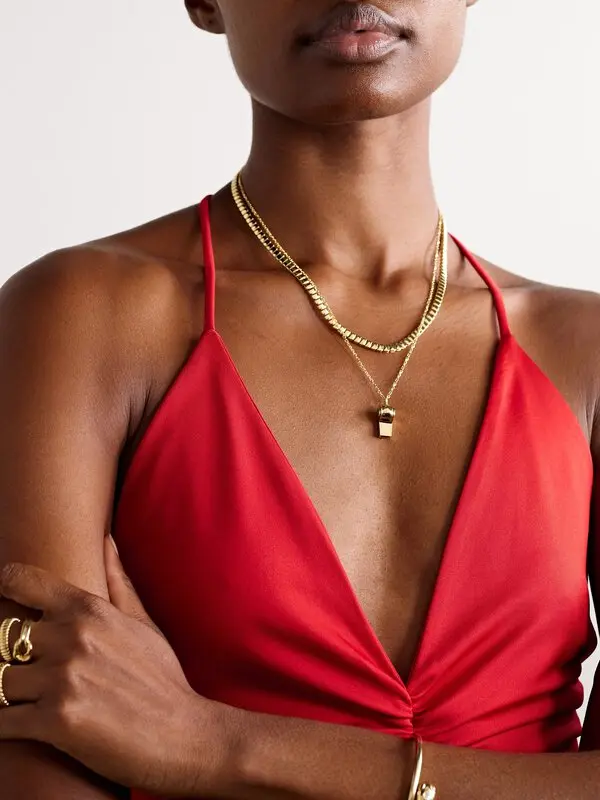 ANITA KO Baby Whistle 18-karat Emerald Necklace