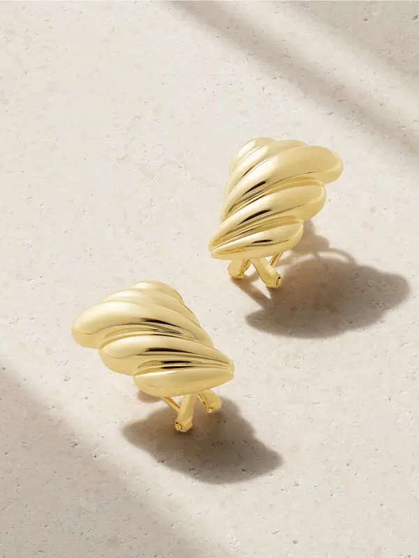 ANITA KO Croissant 18-karat Earrings - Gold