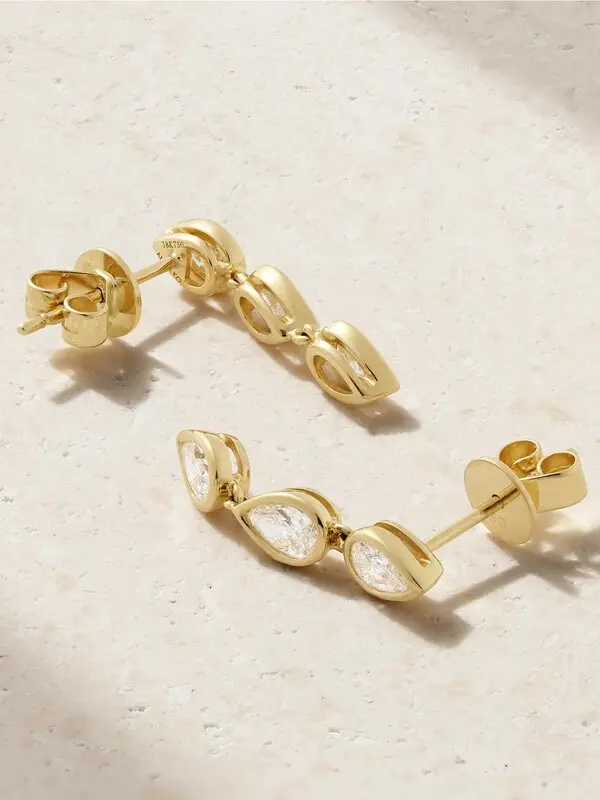ANITA KO Elodie 18-karat Diamond Earrings