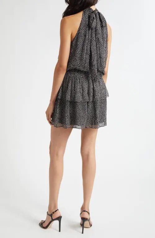 Ramy Brook Luana Tiered Silk Mini Dress