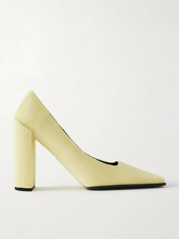 Alaïa 90 Calf Hair Pumps - Yellow