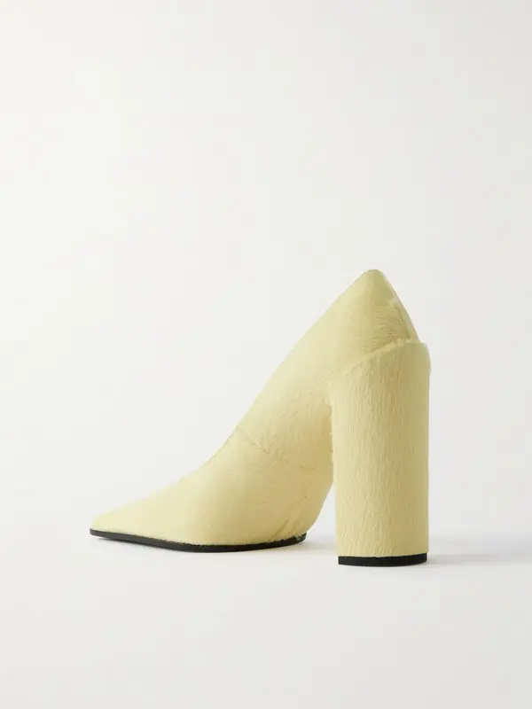 Alaïa 90 Calf Hair Pumps - Yellow