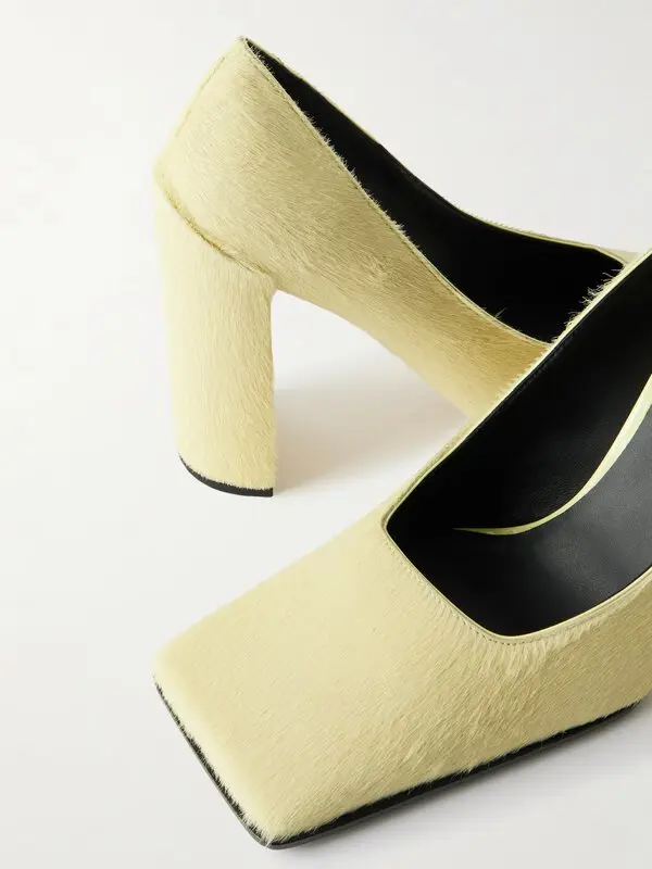 Alaïa 90 Calf Hair Pumps - Yellow