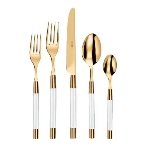 CAPDECO Zoe5 Piece Place Setting - Pvd Gold