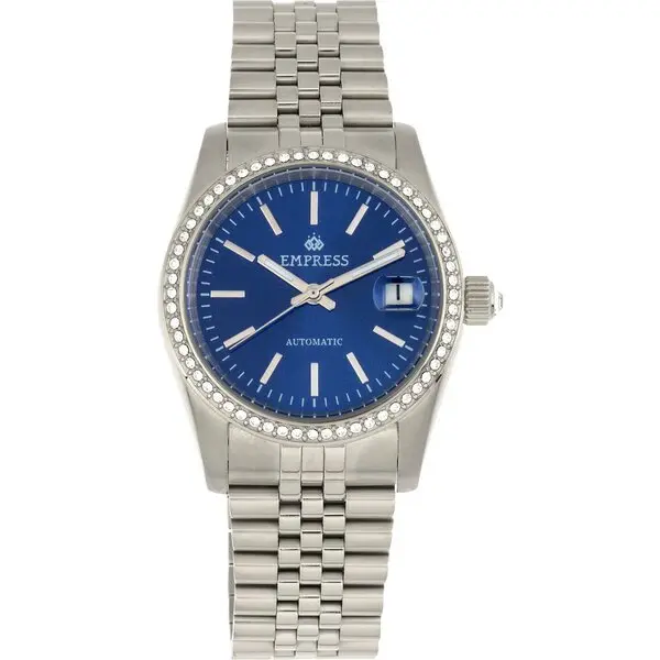 EMPRESS Constance Automatic Bracelet Watch With Date - Blue