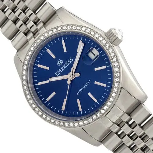 EMPRESS Constance Automatic Bracelet Watch With Date - Blue