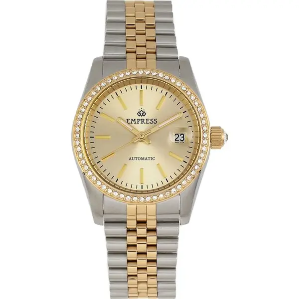 EMPRESS Constance Automatic Bracelet Watch With Date - Yellow