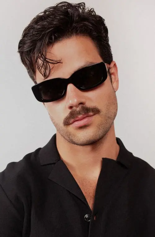 INDY Delancey Rectangular Polarized Sunglasses - Black