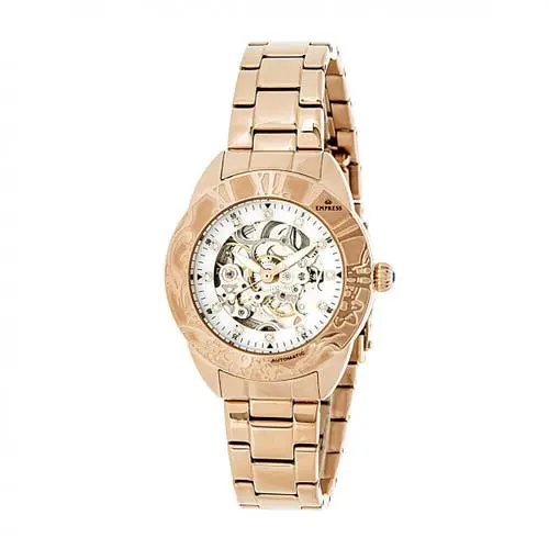 EMPRESS Godiva Automatic Mop Dial Bracelet Watch - Rose Gold