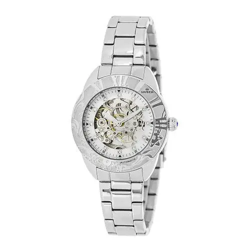 EMPRESS Godiva Automatic Mop Dial Bracelet Watch - Silver