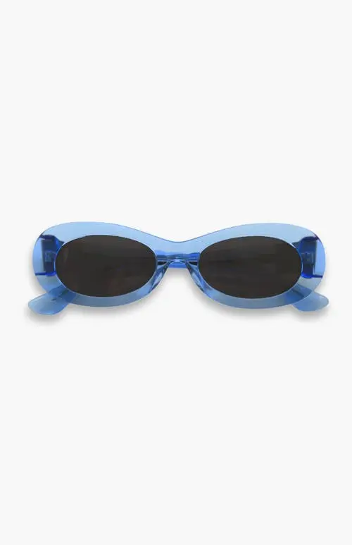 INDY Soho Oval Polarized Sunglasses - Blue
