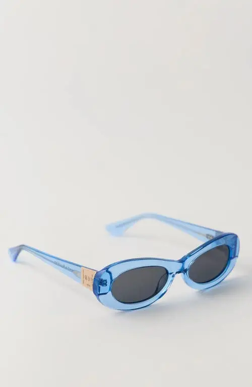INDY Soho Oval Polarized Sunglasses - Blue