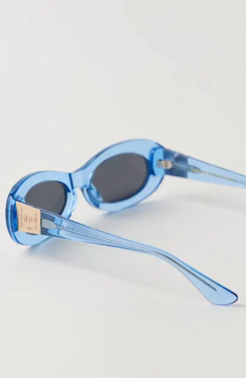 INDY Soho Oval Polarized Sunglasses - Blue