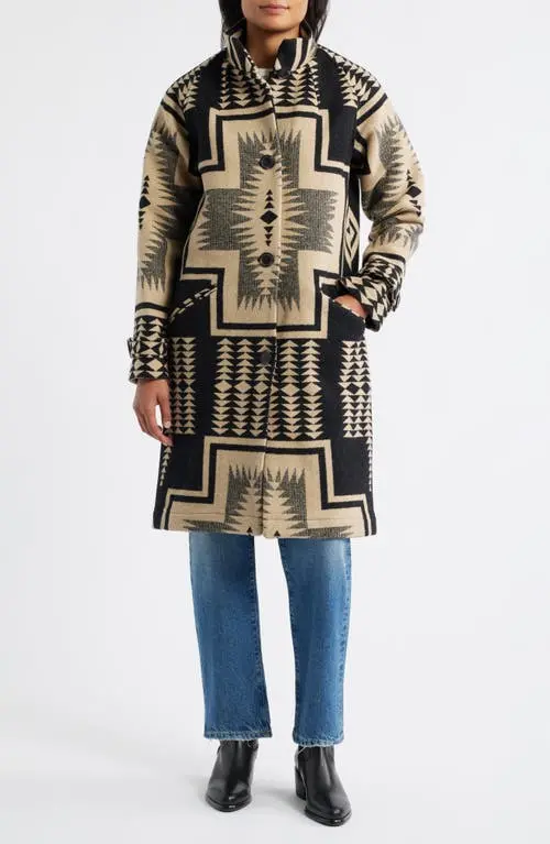Pendleton Timberline Virgin Wool-blend Blanket Coat