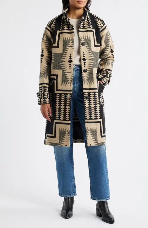 Pendleton Timberline Virgin Wool-blend Blanket Coat