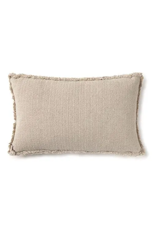 LORENA CANALS Handloom Rectangular Cushion - Natural And Beige