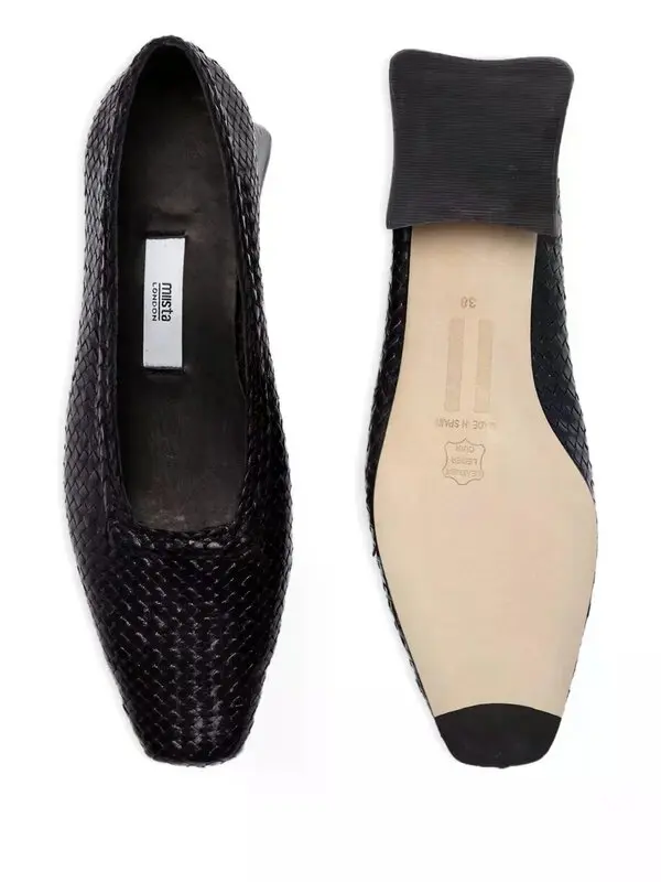 MIISTA 40mm Woven-leather Pumps