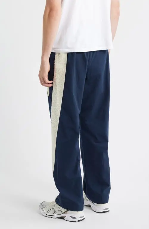 CRIMINAL DAMAGE Logo Appliqué Track Pants - Navy/ecru