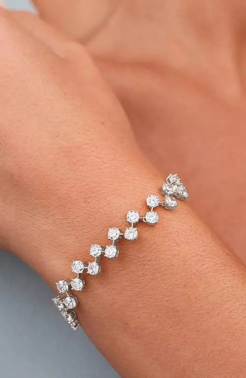 Sterling Forever Carson Classic Tennis Bracelet