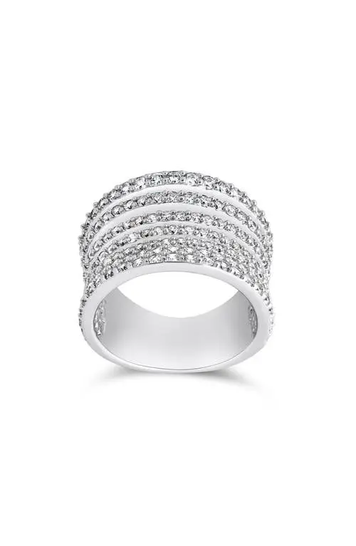 Sterling Forever Cubic Zirconia Band Ring - Silver