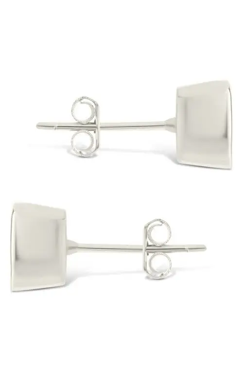 Sterling Forever Asscher-cut Cubic Zirconia Stud Earrings - Silver