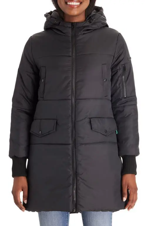 MODERN ETERNITY 3-in-1 Maternity To Baby Wearing Puffer Coat - Black