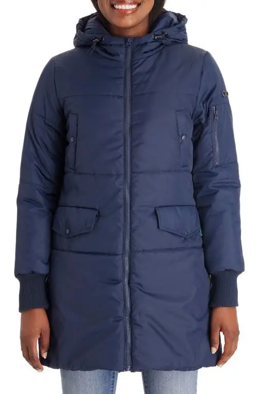 MODERN ETERNITY 3-in-1 Maternity To Baby Wearing Puffer Coat - Navy