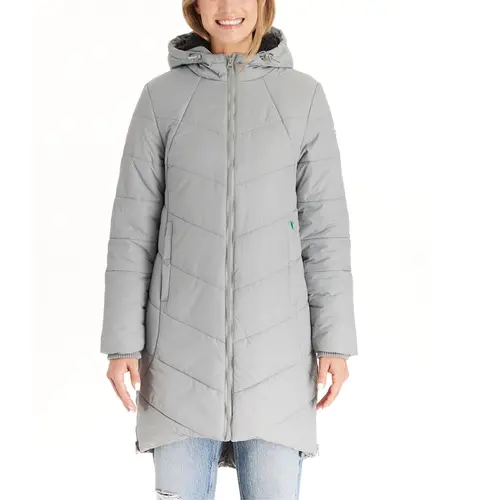 MODERN ETERNITY Harper 3-in-1 Mid-thigh Maternity Coat - Light Graphite