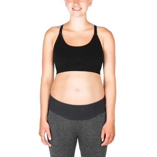 MODERN ETERNITY Bella Yogamaternity Nursing Yoga Bra - Black