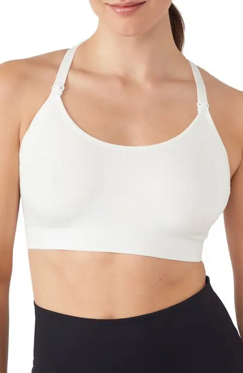 MODERN ETERNITY Seamless Yoga Nursing Bralette - Egg Shell