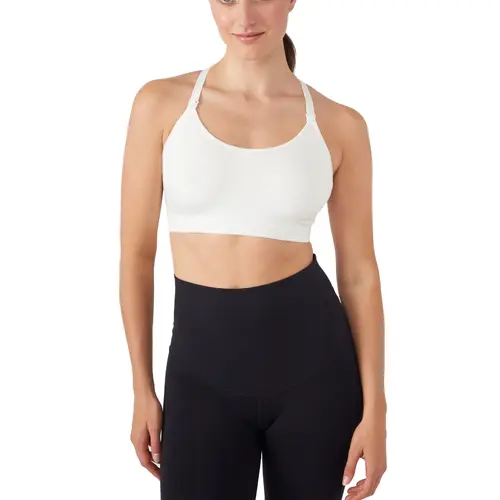 MODERN ETERNITY Bella Yogamaternity Nursing Yoga Bra - Eggshell