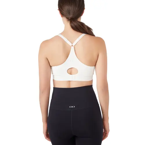 MODERN ETERNITY Bella Yogamaternity Nursing Yoga Bra - Eggshell