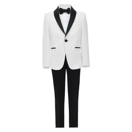 MOUSTACHE Shawl Lapel Suit - White