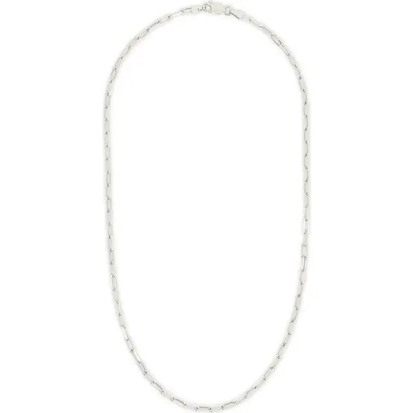 Sterling Forever Paper Clip Chain Necklace - Silver