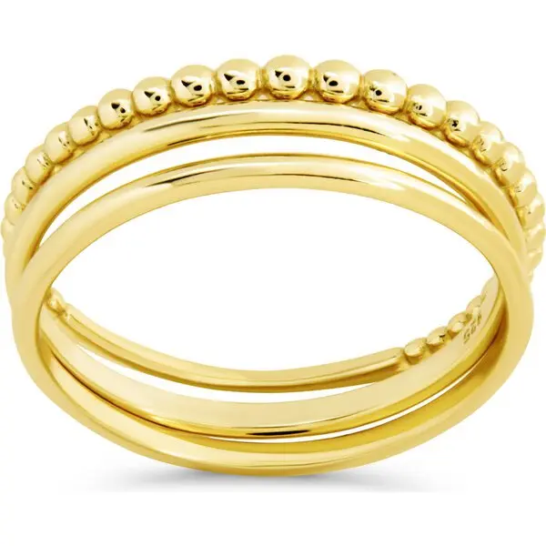 Sterling Forever Adele Stacking Rings - Gold