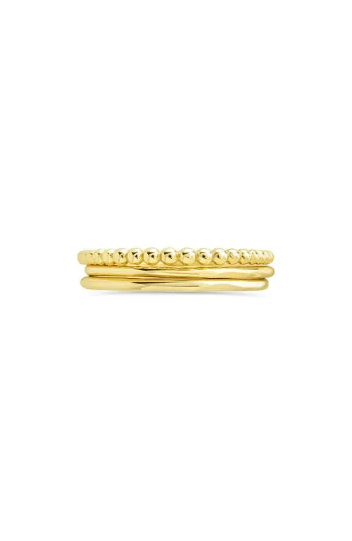 Sterling Forever Adele Stacking Rings - Gold