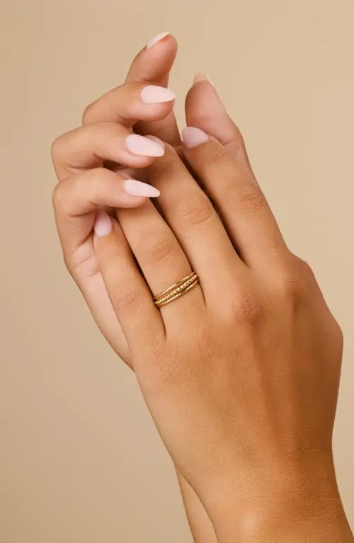 Sterling Forever Adele Stacking Rings - Gold