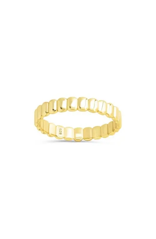 Sterling Forever Stacey Textured Band Ring - Gold
