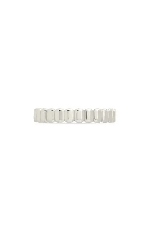 Sterling Forever Stacey Textured Band Ring - Silver