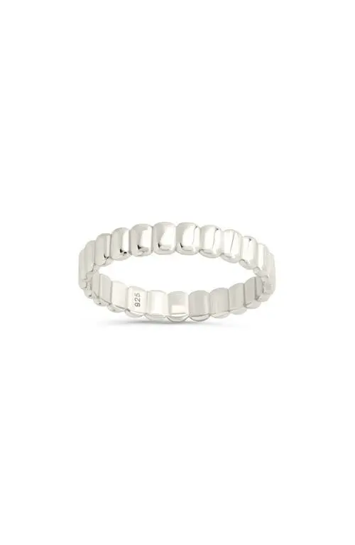 Sterling Forever Stacey Textured Band Ring - Silver
