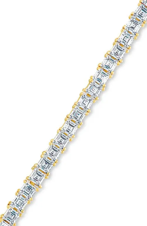 Sterling Forever Brette Cubic Zirconia Tennis Bracelet - Gold