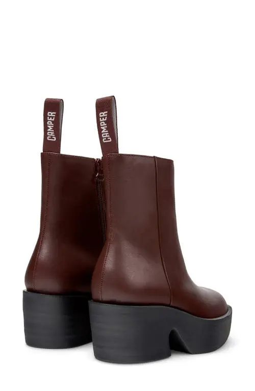 Camper Billie Platform Boots - Burgundy