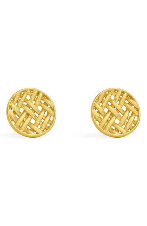 DEAN DAVIDSON Cinta Woven Stud Earrings - Gold