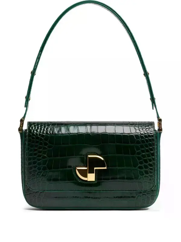 Patou Le Lock Crocodile-pattern Bag